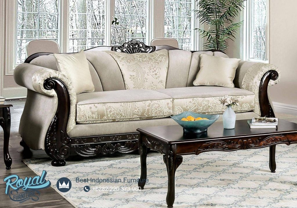 Desain Sofa Tamu Kayu Jati Minimalis Klasik Jepara Gracewood - Royal ...
