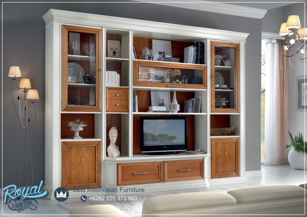 Lemari Bufet Modern Jepara Kabinet TV Terbaru Soggiorni - Royal Furniture